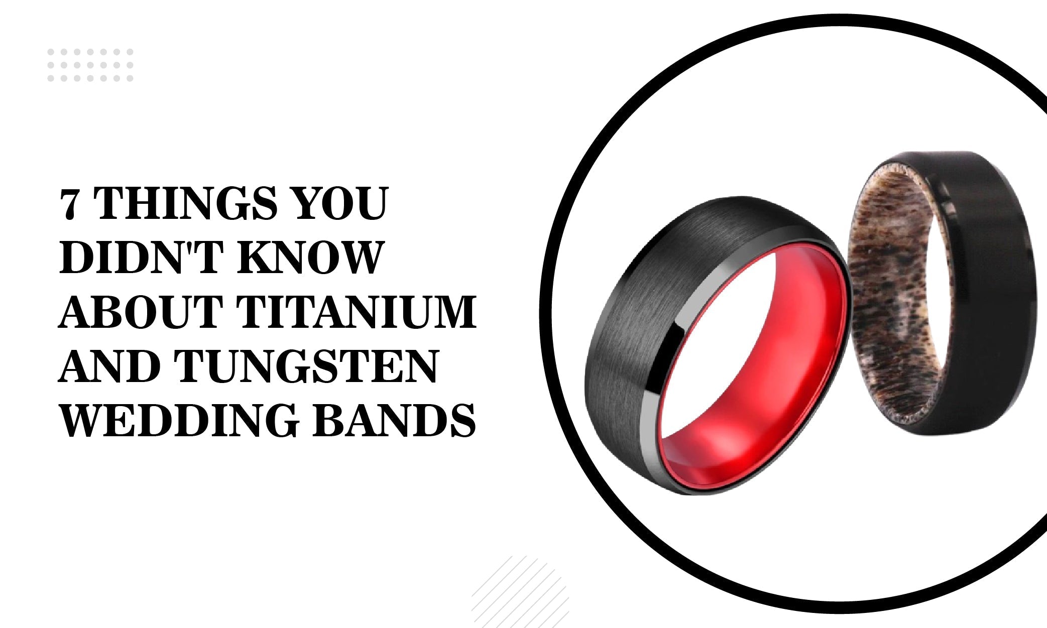 7 Facts About Titanium & Tungsten Wedding Bands